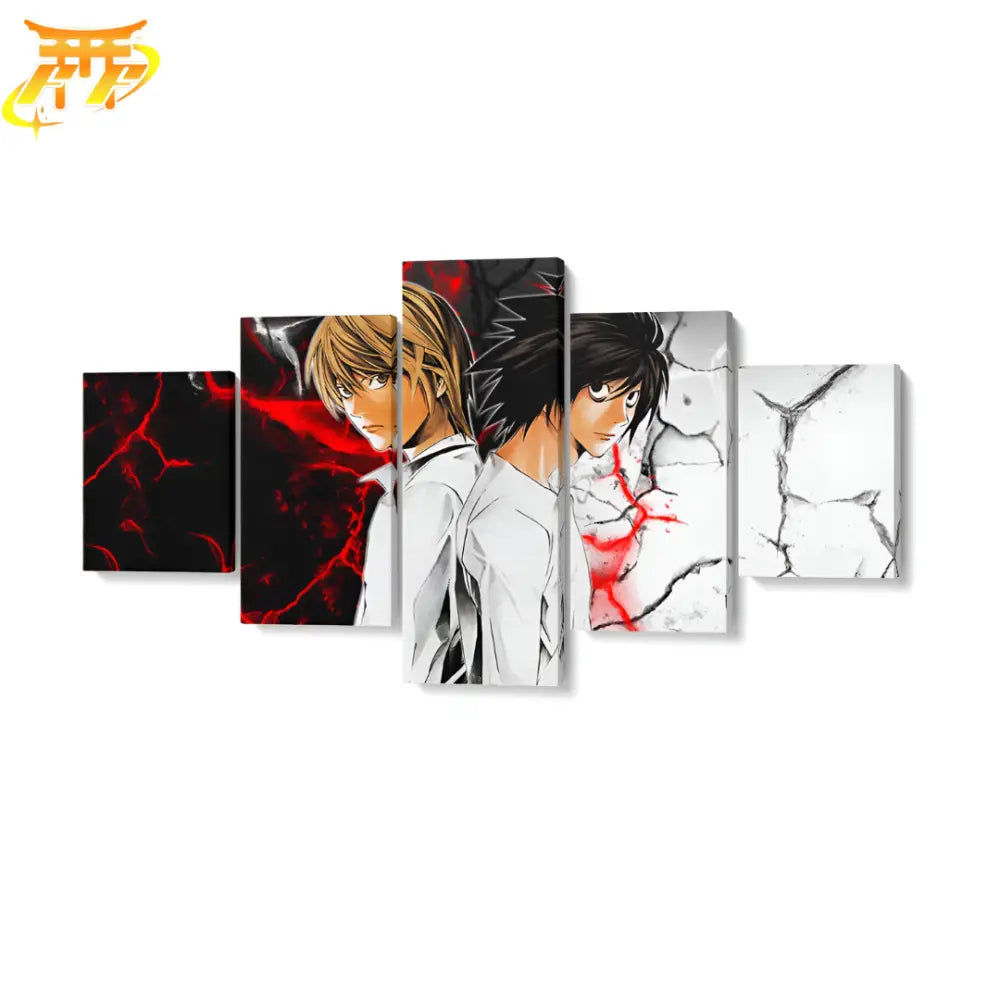 Quadro Kira Vs L - Death Note™ – Action-Figure-Italia